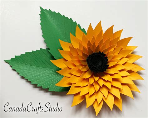 Sunflower Leaf Template