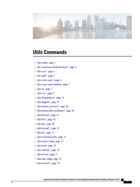 Cucm Cli Reference Guide Pdf Replication Computing Command Line Interface