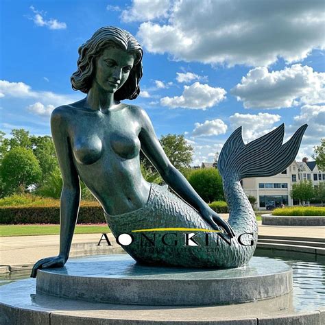 Ocean Inspired Art Mesmerizing Sea Nymph Mermaid Sculpture