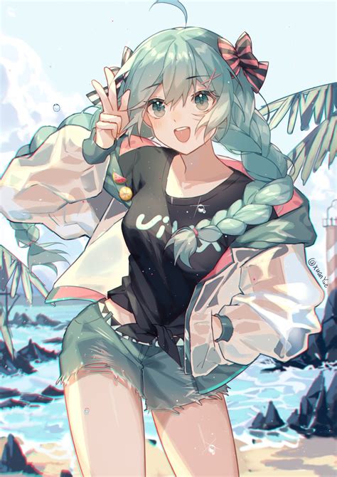 Xuanli Vocaloid Hatsune Miku See Through Torn Clothes 688948 Yandere