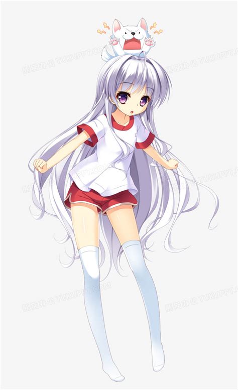 动漫女生png图片素材下载女生png熊猫办公