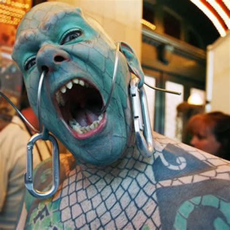 Lizard Man Before Tattoos