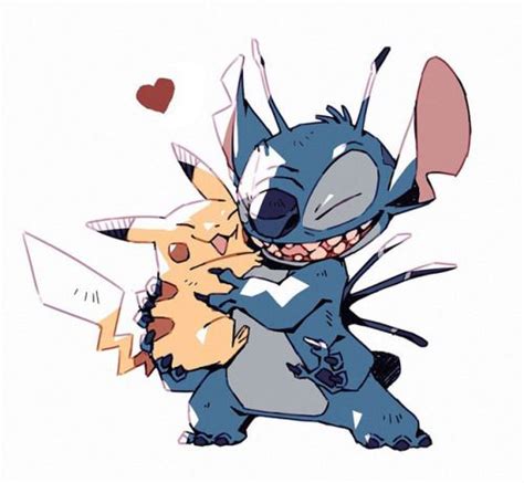 Bluekomadori Lilo And Stitch Drawings Stitch And Pikachu Cute Drawings