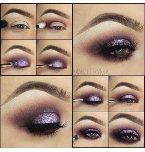 Purple Glitter Eye Makeup Pictorial Makeup Eye Makeup Glitter Eye