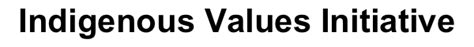 Indigenous Values Initiative Wordmark Indigenous Values Initiative