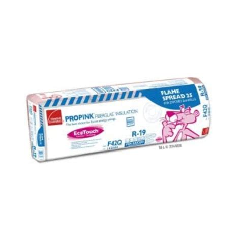 Owens Corning R 19 Insulation Fsk Faced Flame Spread 25 Extended