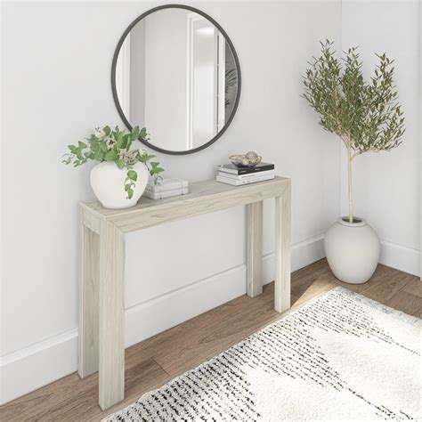 Fawdecor Narrow Solid Wood Entryway Console Table Modern