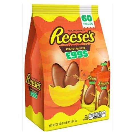 Easter Reeses Peanut Butter Cup Eggs Easter Candy 60 Pieces Candy Funhouse Ca