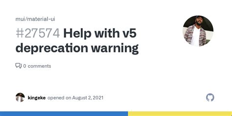Help With V5 Deprecation Warning · Issue 27574 · Muimaterial Ui · Github