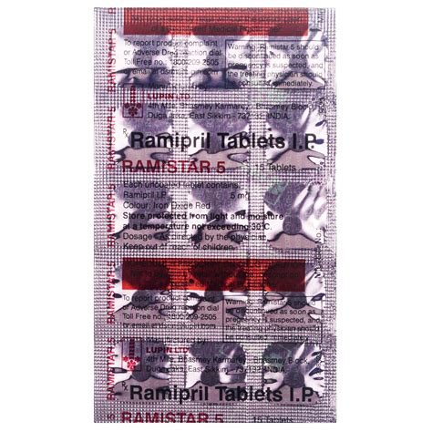 Ramistar 5 Strip Of 15 Tablets Health And Personal Care