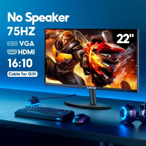 Expose Led Computer Monitor With Speaker 1080p 75hz Gaming Monitor 19 Shopee Malaysia