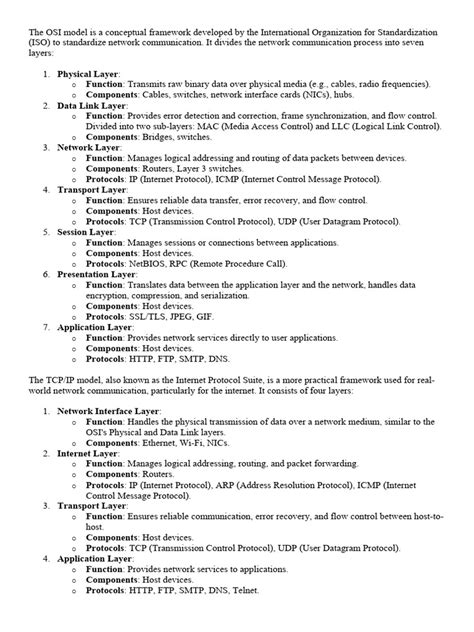 Osi Model Pdf Osi Model Internet Protocol Suite