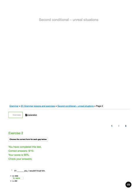 Conditional Exercise 2 Academic English Studocu