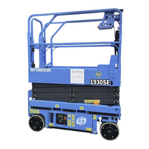 Sinoboom Gtjz1930se Maintenance Manual Pdf Download Manualslib