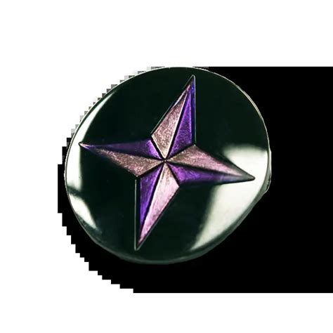 Compass Badge Purple Black Nickel Merit Badge