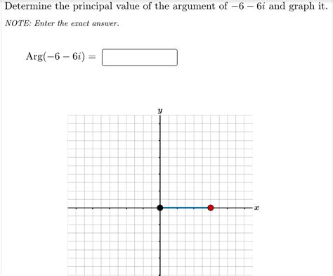 Solved Determine The Principal Value Of The Argument Of Chegg