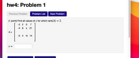 solved hw4 problem 1 previous problem problem list next