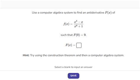 Solved Use A Computer Algebra System To Find An