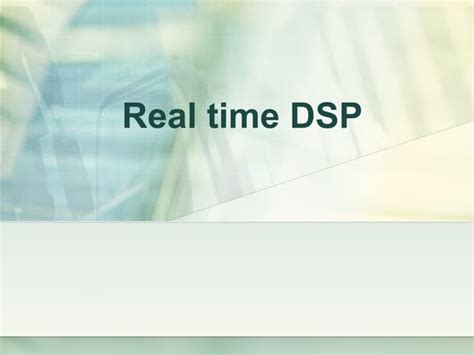 Adaptive Filtering3for Dsp Applications Ppt