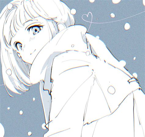 Mikkameno Yoru Original Highres Girl Blunt Bangs Chromatic Aberration Closed Mouth