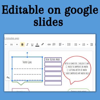 Reflection And Goal Setting Worksheet Printable Digital By VP S Classroom