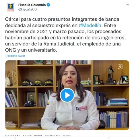 Capturan A Presuntos Responsables De Secuestro Expr S En Medell N Infobae