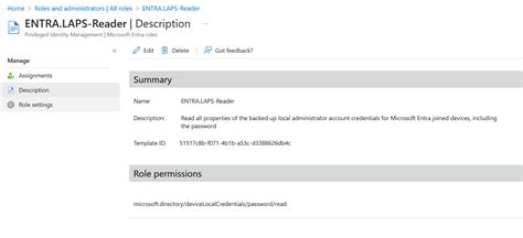 Role Based Access Controls For Laps And Viewing In Intune Microsoft Qanda