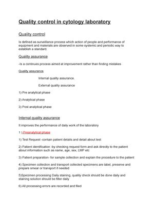 Non Gynecological Sample Collection And Processing Non Gynecological Sample Collection And