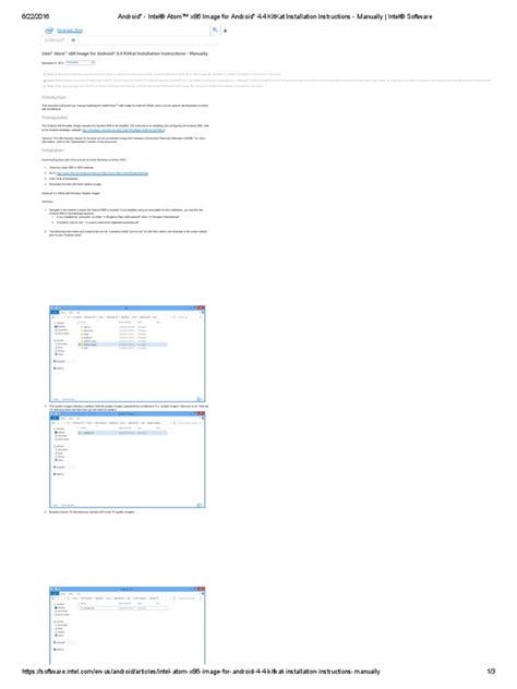 Android Intel® Atom™ X86 Image For Android 4 Pdf Operating System Android Operating