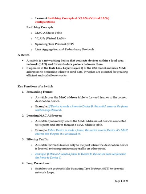 Lesson4 Vlan Configuration Pdf Network Switch Computer Network