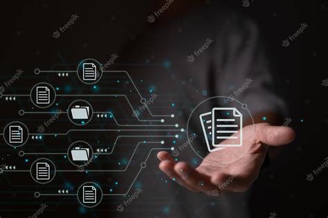 문서 관리 시스템dms 비즈니스 파일을 위한 아카이빙 소프트웨어 프리미엄 사진
