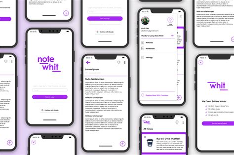 Uiux Note Taking App Note Whit On Behance