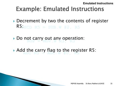 msp430 assembly language instructions andaddressing modes pdf