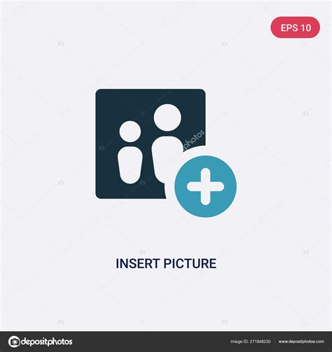 Two Color Insert Picture Vector Icon From User Interface Concept Stock Vector Image By