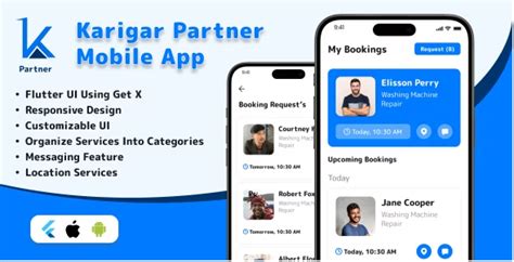 Karigar Partner Service Provider App Handyman Flutter Mobile App Template Using Getx Buy