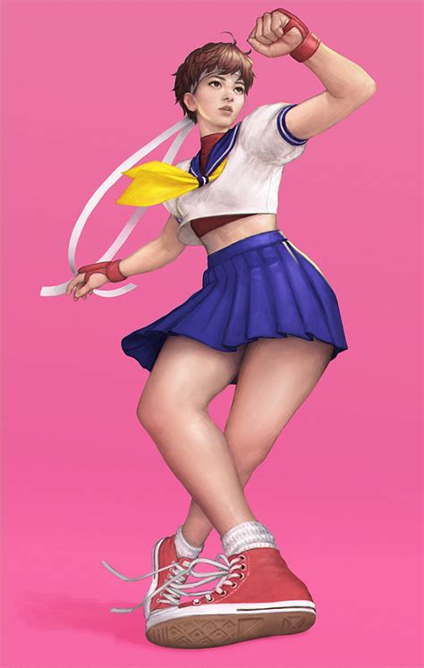 Kasugano Sakura Street Fighter Drawn By Dorkartist Danbooru
