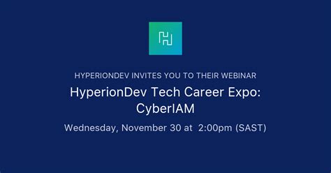 Hyperiondev Tech Career Expo Cyberiam Hyperiondev