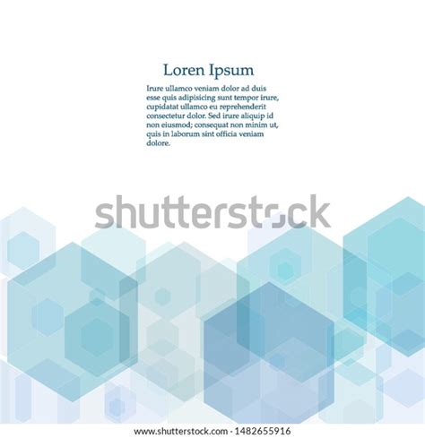 Vector Abstract Science Background Hexagon Geometric Stock Vector Royalty Free 1482655916