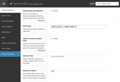 Ajax Forms Geo My Wp