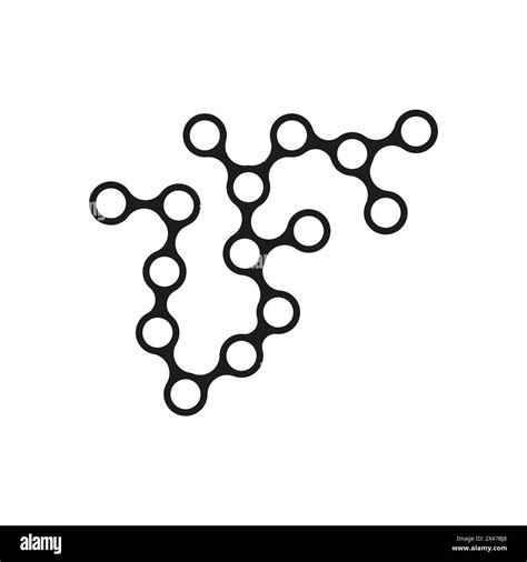 Molecular Bonds Illustration Connected Circles Abstract Vector