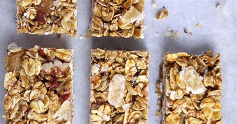 Molasses And Ginger Chew Granola Bars