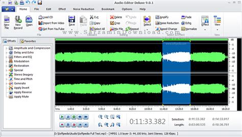 نرم افزار ویرایش فایل های صوتی برای ویندوز Sound Editor Deluxe 99