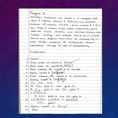 Matrix Multiplication C Program Flowchart Algorithm Output Youtube