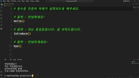 2023 01 31 파이썬 기초 30강 함수 호출 정의 Youtube