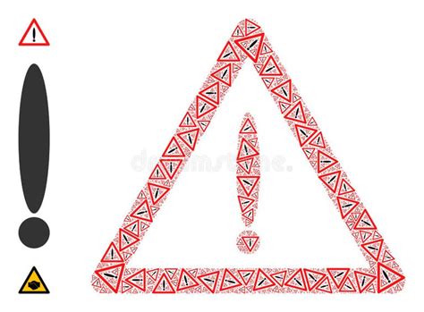 Recursion Danger Icon Self Mosaic Stock Vector Illustration Of Beware