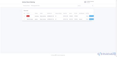 Aplikasi Sistem Antrian Berbasis Web Codeigniter StokCoding