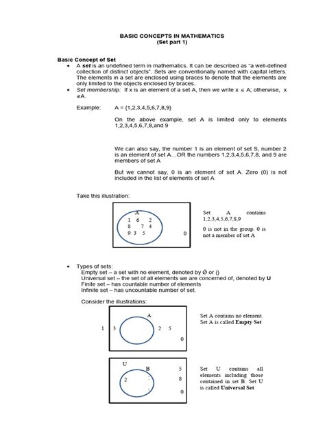Lecture Language Of Math Last Part1 1 Pdf Set Mathematics Numbers