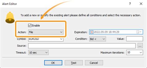 Set Alerts To Run A Program Metatrader45 User Guide Myforex™