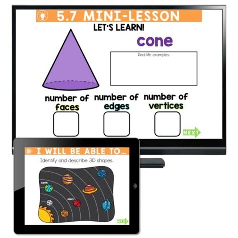 Lucky To Learn Math 1st Grade Geometry Lesson 57 3d Shapes Identification Teaching