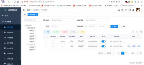 Ruoyi Vue 部署 Linux环境 若依前后端分离项目（jar包nginx 单机版本）ruoyi Vue Nginx Csdn博客